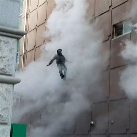 Falling Off Building 