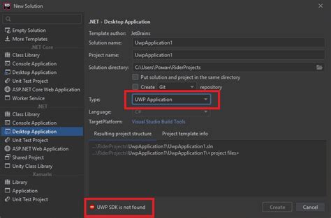Uwp Sdk Rider Support Jetbrains