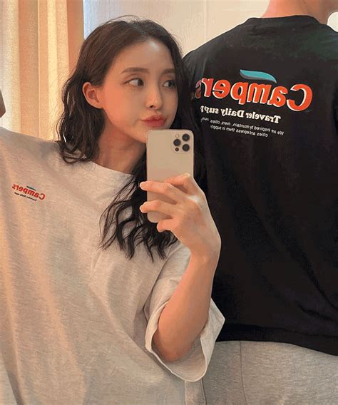 1 1 캠퍼 오버핏 반팔 티셔츠 남녀공용 커플티 커플룩 시밀러룩 여름 반팔티 에이블리