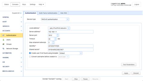 Setting Authentication Preferences