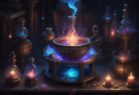 Unveiling The Secrets Of Love And Magic Stock Illustration