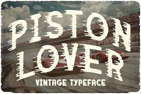Piston Lover Retro Racing Font Deeezy