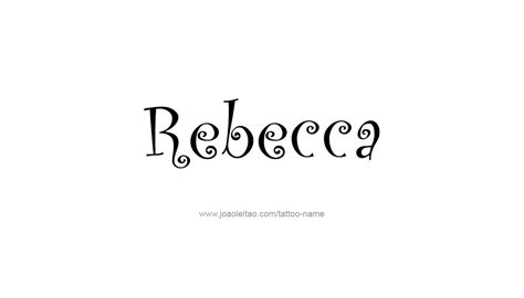 Rebecca Cursive Tattoos