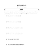 Understanding Projectile Motion Lab Report Concepts And Course Hero