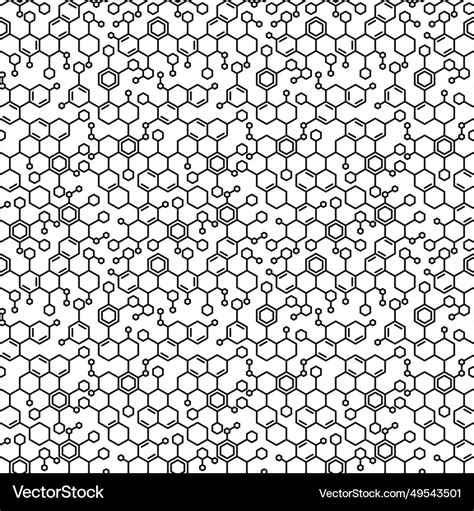 Molecule Background Micro Structure Seamless Vector Image