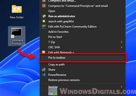 Pin Batch File Or Cmd Admin To Taskbar In Windows 11