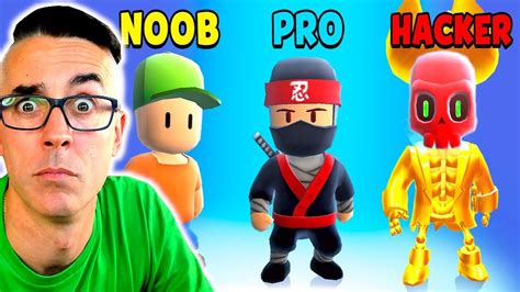 NOOB Vs PRO Vs HACKER STUMBLE GUYS YouTube