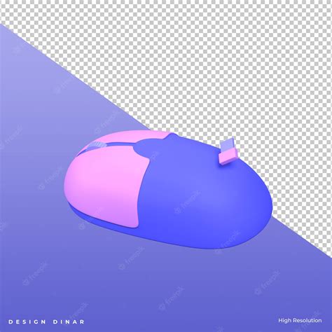 Premium Psd Mouse In 3d Blender For Graphic Asset Web Or App Presentation Or Orther