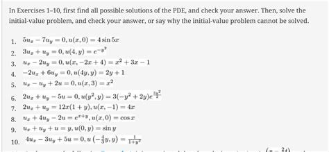 solved in exercises 1 10 first find all possible solutions