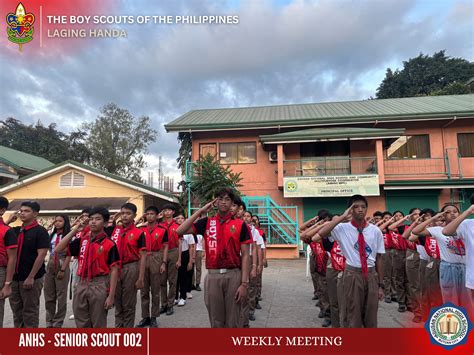 ⚜️ 𝙒𝙀𝙀𝙆𝙇𝙔 𝙈𝙀𝙀𝙏 ⚜️ At Our Anhs Senior Scouts 2023 2024 Facebook