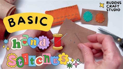 Basic Hand Sewing Stitches Tutorial Running Stitch Back Stitch