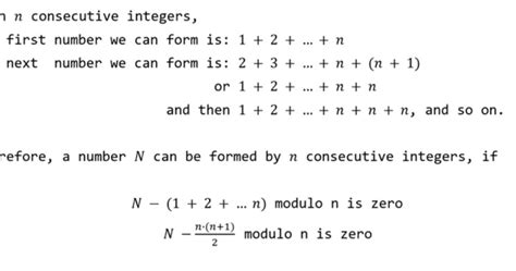 Consecutive Numbers Sum Ankur S Blog