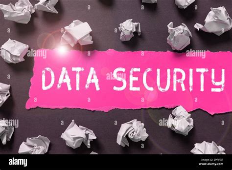 Text Sign Showing Data Security Word Written On Protected Important Personal Data From