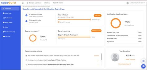 Salesforce Ai Saasguru Certification Generativeai Einsteintrustlayer… Lakshana Kamali S