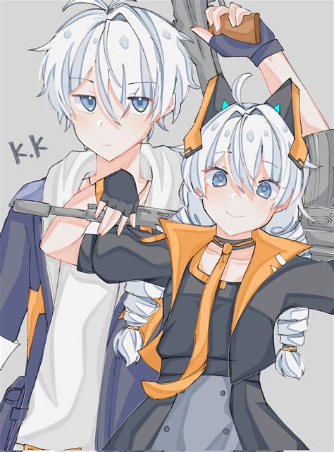 Kiana Kaslana And Kevin Kaslana Honkai And More Drawn By Twnamayo Danbooru