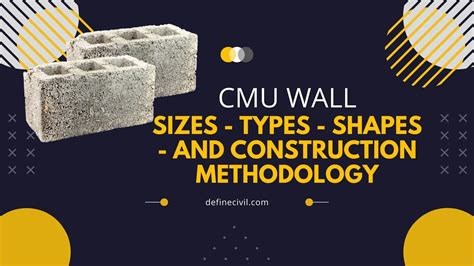 Cmu Wall Detail Construction Sizes And 5 Types Shapes In Detail