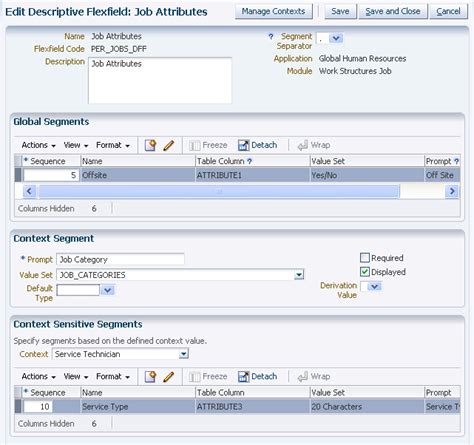 Using Flexfields For Custom Attributes 11g Release 1 11115