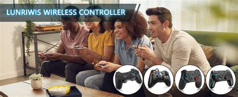 Lunriwis Controller Für Ps3 Wireless Double Shock 6 Achsen Bluetooth Joystick Gamepad Mit