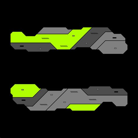 HUD Set Frames Futuristic Modern User Interface Elements Control Panel Cyberpunk Interface