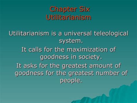 Utilitarianism Ppt