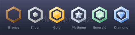 Game Rank Icon Rank Evolution Design Stock Vector Illustration Of