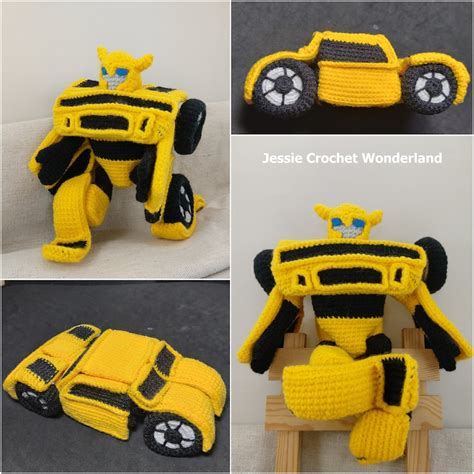 Crochet Transformers Bumblebee Bumblebee Pdf English Etsy