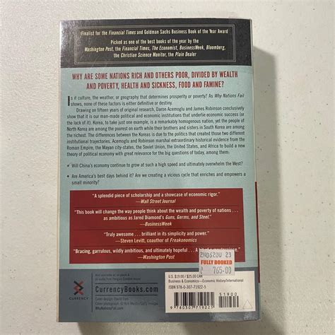 Why Nations Fail By Daron Acemoglu And James A Robinson Hobbies