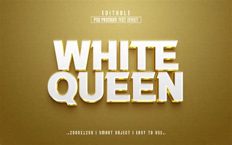 White D Text Effect Free Photoshop PSD File TextStudio