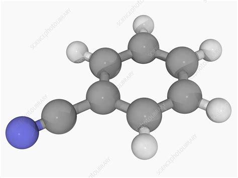 Benzonitrile Molecule Stock Image F004 6192 Science Photo Library