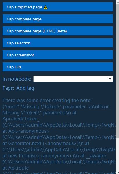 I Cannt Use Joplin Web Clipper Issue Laurent Joplin GitHub