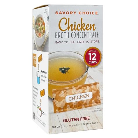 Savory Choice Chicken Flavored Liquid Broth Concentrate 12ct The Epicurean Trader
