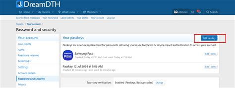 Introducing Passwordless Logins Using Passkeys Dreamdth Forums
