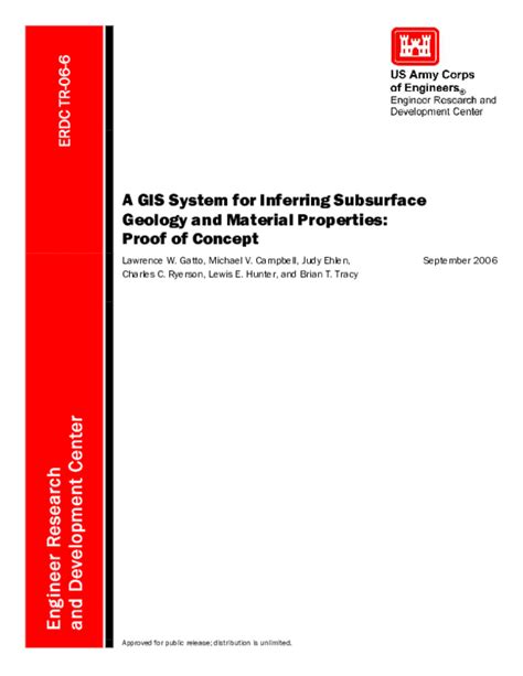 Pdf A Gis System For Inferring Subsurface Geology And Material Properties Proof Of Concept