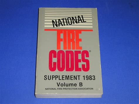 National Fire Code Supplement 1983 Volume B National Fire Protection Association Books