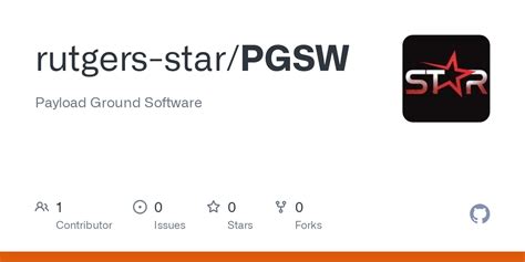 Github Rutgers Starpgsw Payload Ground Software