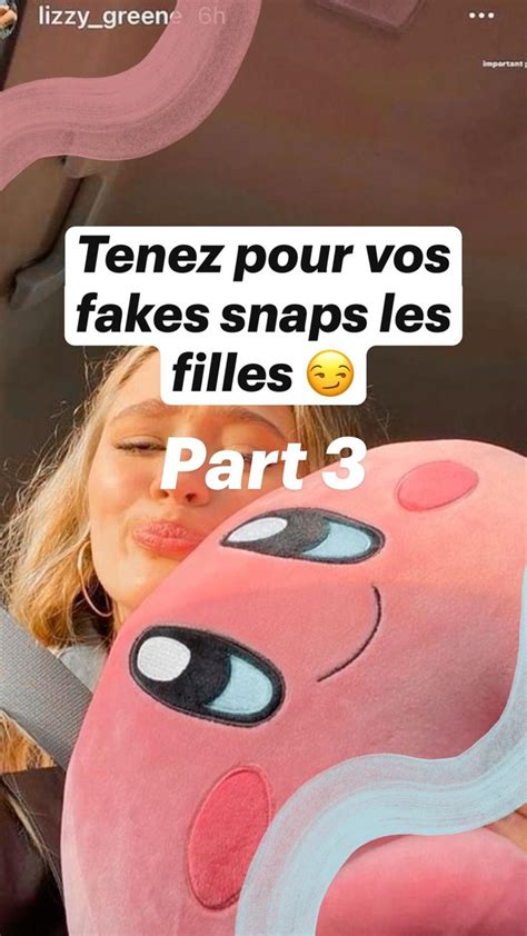 Tenez Pour Vos Fakes Snaps Les Filles 😏 En 2023 Astuces Snapchat
