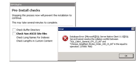 Cannot Upgrade Bigfix Because Of Database Collation Errors Platform Bigfix Forum