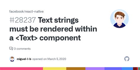 Text Strings Must Be Rendered Within A Component · Issue 28237