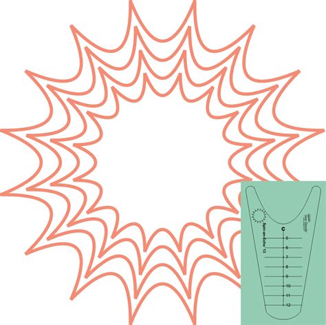 Westalee Design Spin An Echo Template 13 Sew Steady