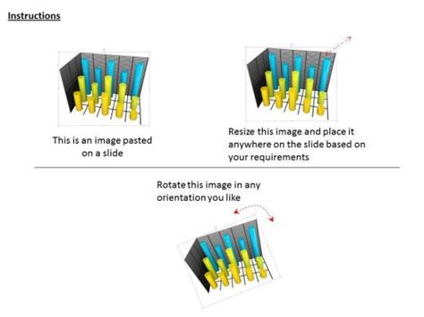 Stock Photo Bar Graph With Grid PowerPoint Slide