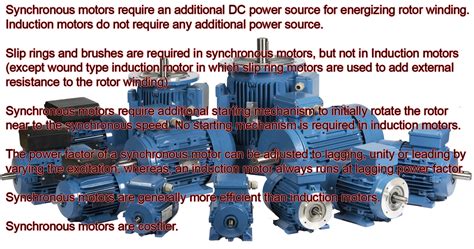Induction Motor Vs Synchronous Motor Electrical Blog