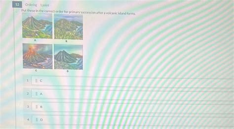 12 Put These In The Correct Order For Primary Succession After A