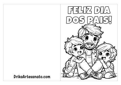 50 Cartões Do Dia Dos Pais Para Imprimir Grátis Em Pdf
