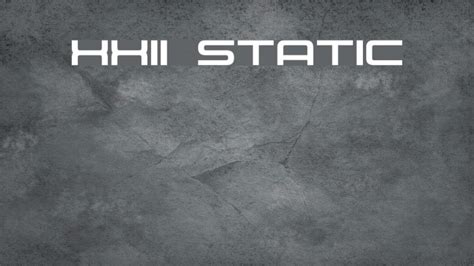 XXII STATIC Font FFonts Net