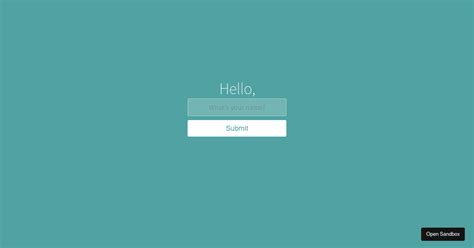 React Forms Codesandbox