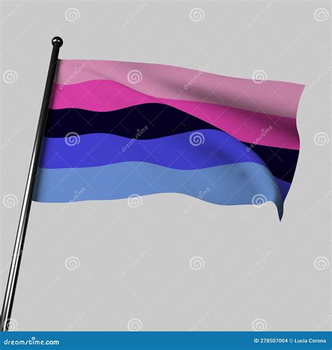 Omnisexual Pride Flag Celebrating Inclusivity And Diversity Stock