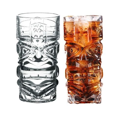 Face Shaped Glass Cups Beer Glasses Container Drinking Cup Clear