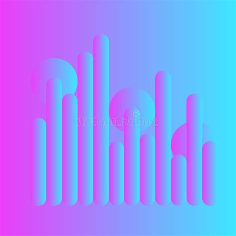 Gradient Art Statistics Graph Background Stock Vector Illustration Of