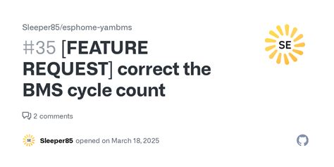 Feature Request Correct The Bms Cycle Count · Issue 35 · Sleeper85