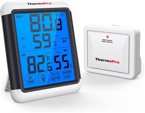 Thermopro Tp65c Digital Wireless Hygrometer Indoor Outdoor Thermometer Wireless Temperature And